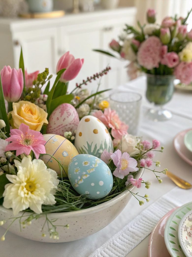 15 Inspirations Décoratives pour une Table de Pâques Éclatante