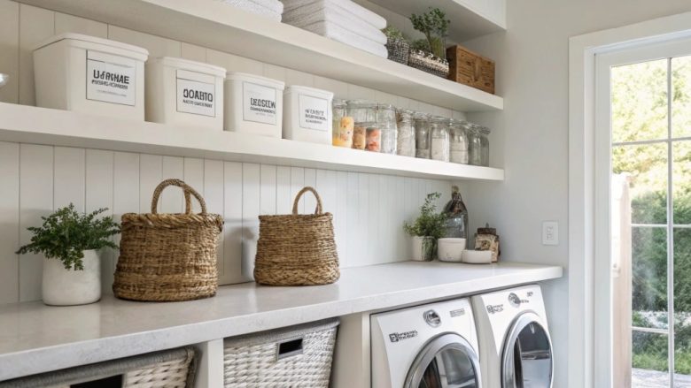 8 Solutions de rangement pour une buanderie sans encombrement